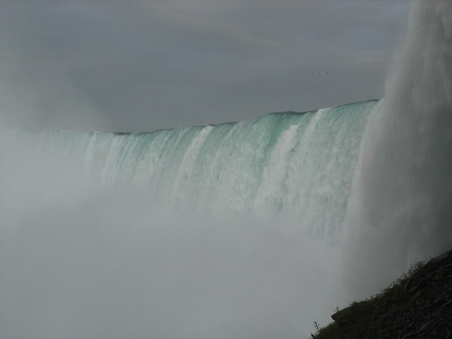 View from the Table Rock observation point Niagara Falls Canadian side