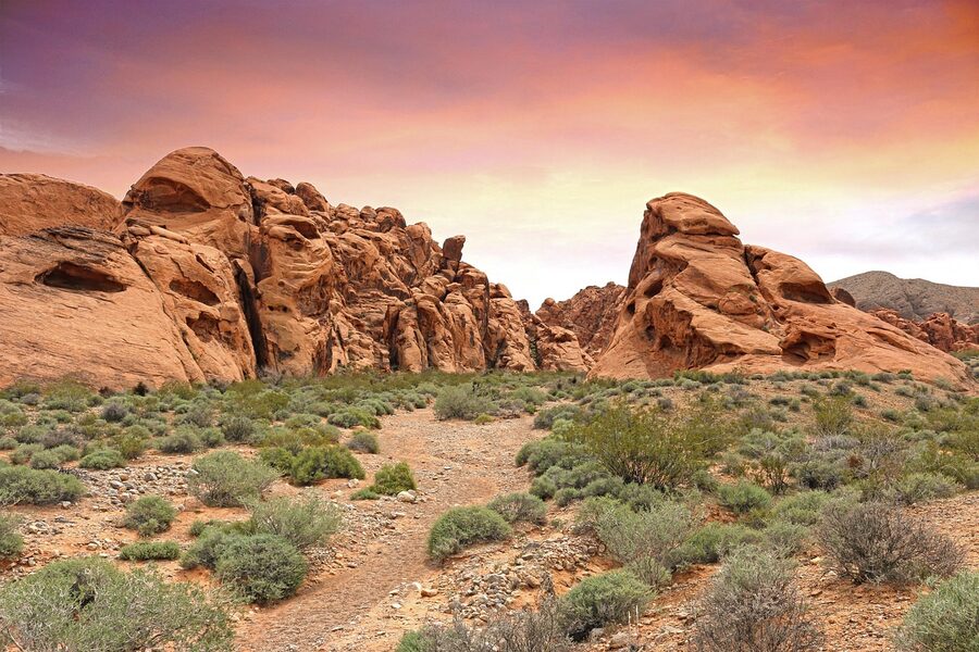 Valley of Fire desert red rock formations Las Vegas