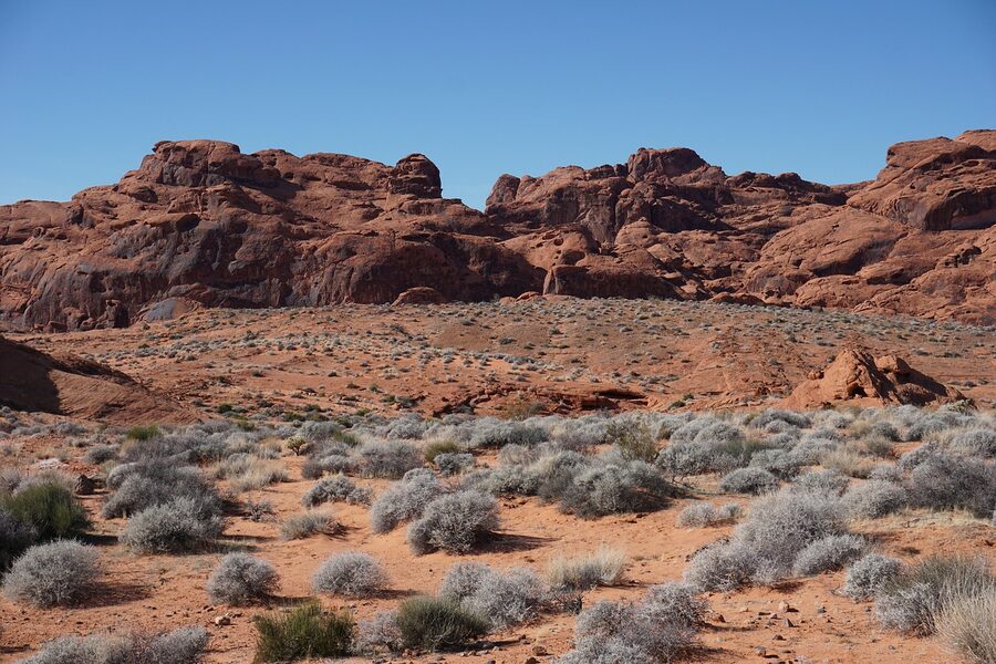 Valley of Fire Nevada sandstone erosion state park