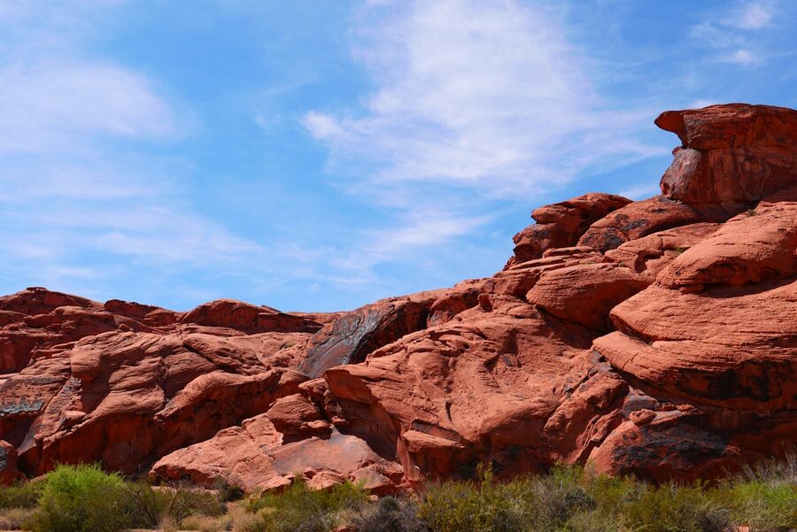 Red rock formations at Valley of Fire State Park Nevada