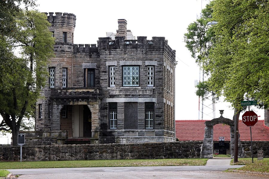 Cottonland Castle limestone exterior in Waco Texas