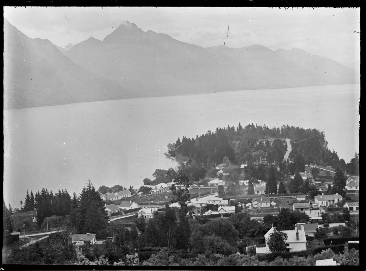 Walter Peak from Queenstown, circa 1920