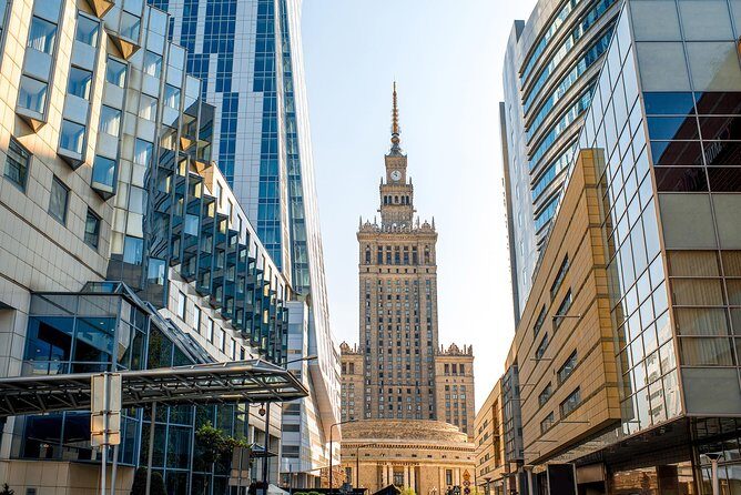 Warsaw Afternoon, panoramic view, guided, public city tour with pick up&drop off - Transportation and Group Size