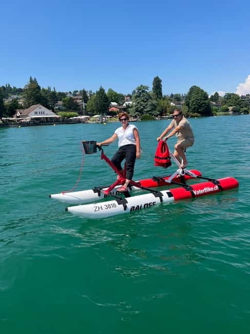Waterbike on Lake Zurich - The Experience of Waterbiking: Authentic and Enjoyable