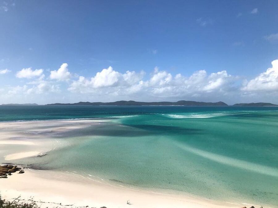 Whitsunday Islands archipelago aerial view