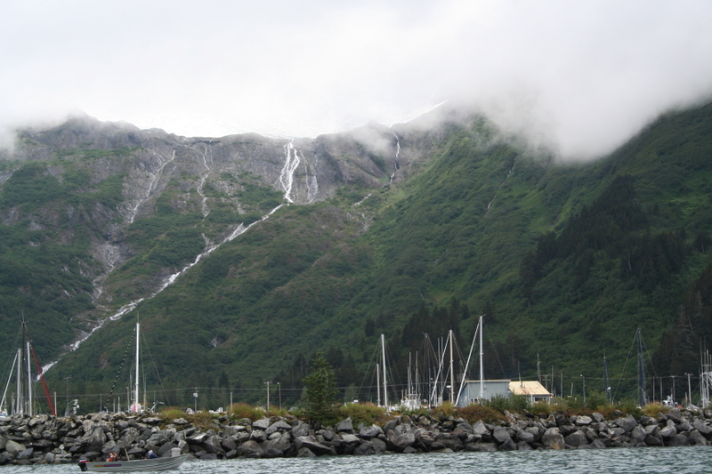 Whittier Harbor Alaska departure point for Prince William Sound cruises