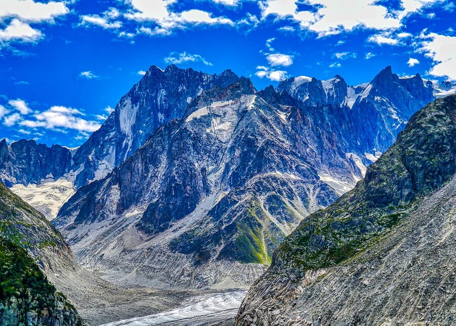 Mer de Glace glacier tongue Chamonix