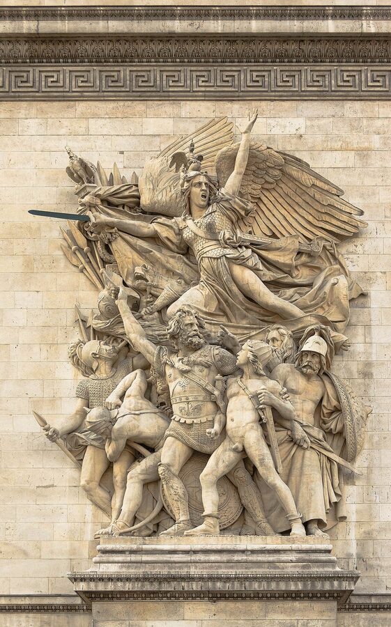 La Marseillaise sculpture by Francois Rude at the Arc de Triomphe