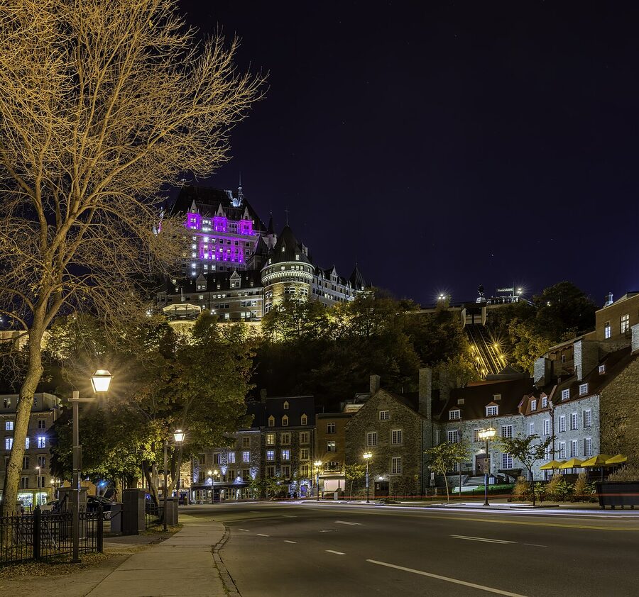 Boulevard Champlain along the St. Lawrence River in Old Quebec