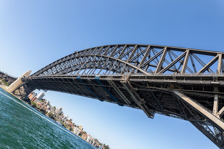 Sydney Harbour Bridge from below