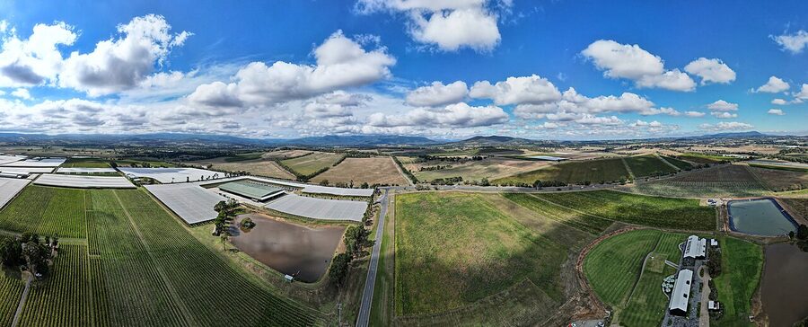 Coldstream and the Great Dividing Range, Yarra Valley