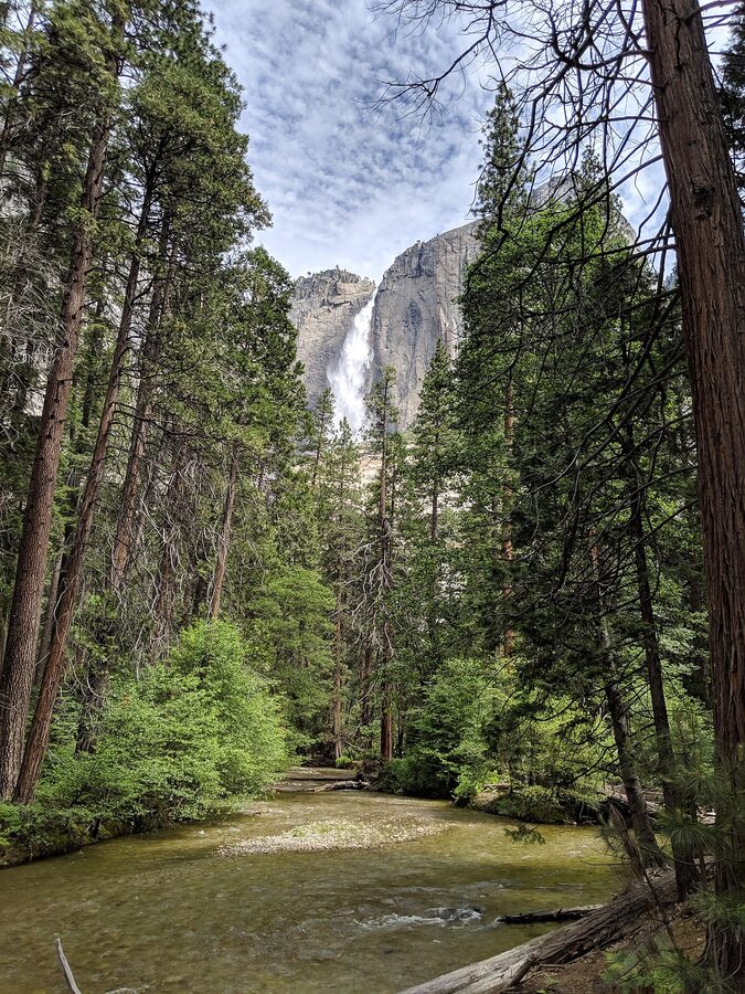 Yosemite Falls in summer