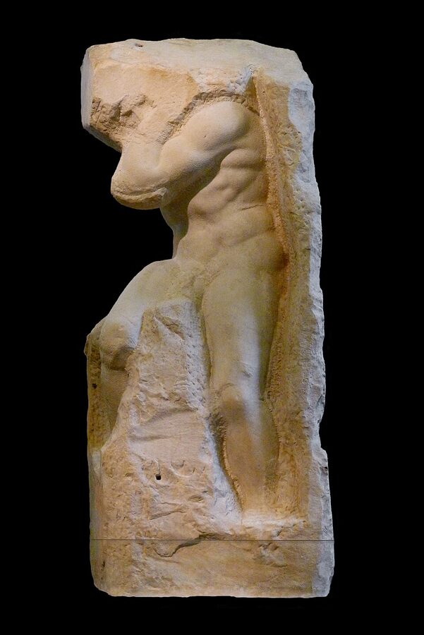Atlas Slave by Michelangelo at the Accademia Florence