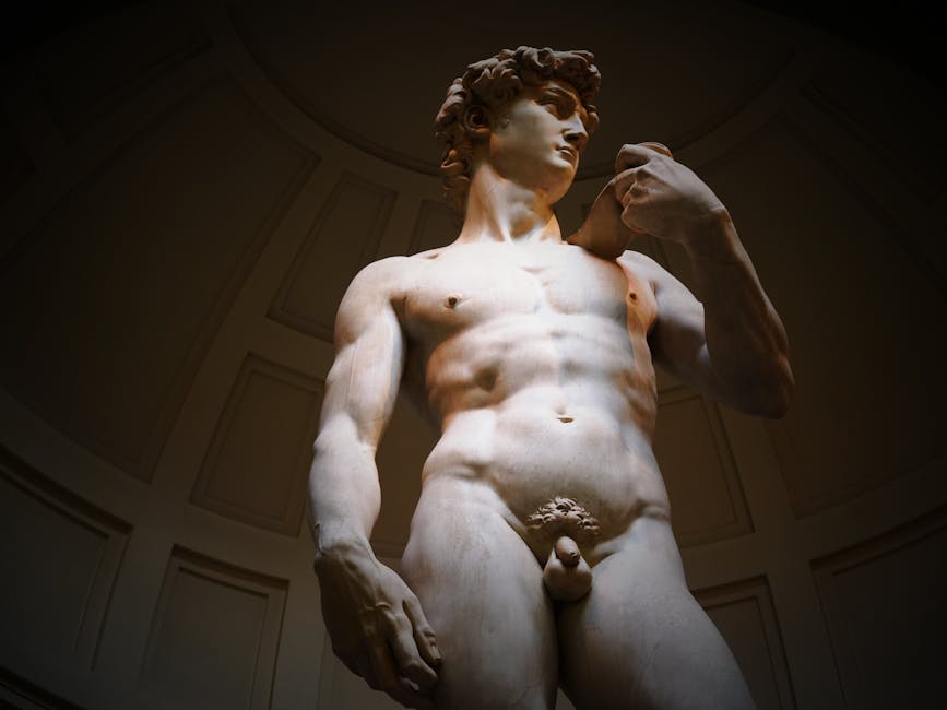 Statue of David Renaissance masterpiece Accademia Florence