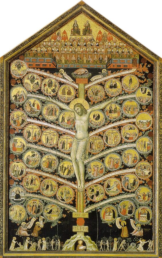 Tree of Life by Pacino di Bonaguida at Accademia Florence