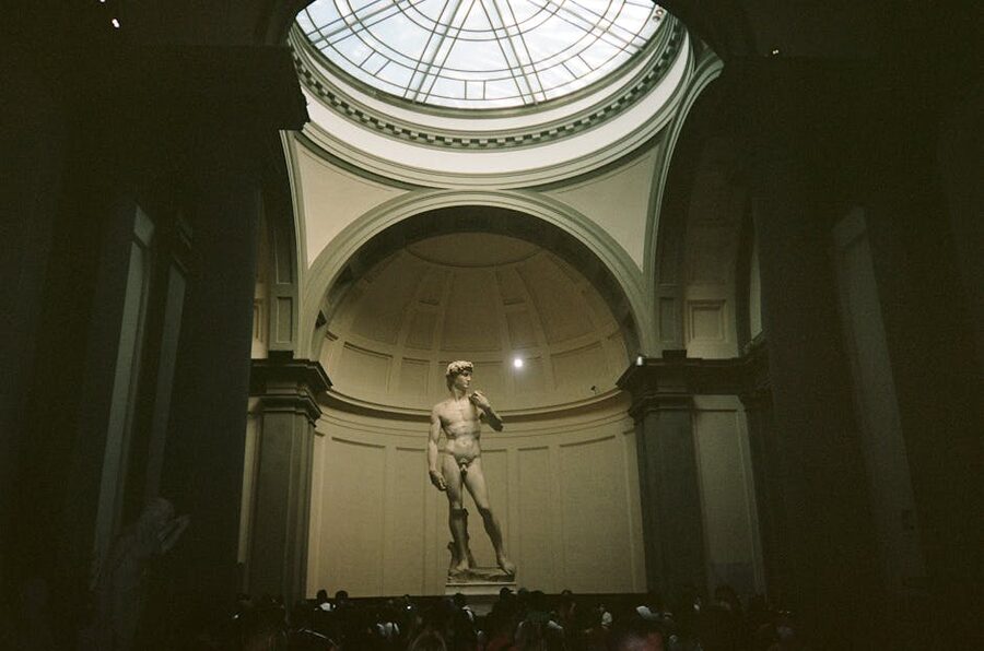The Tribuna gallery housing David at Accademia Florence