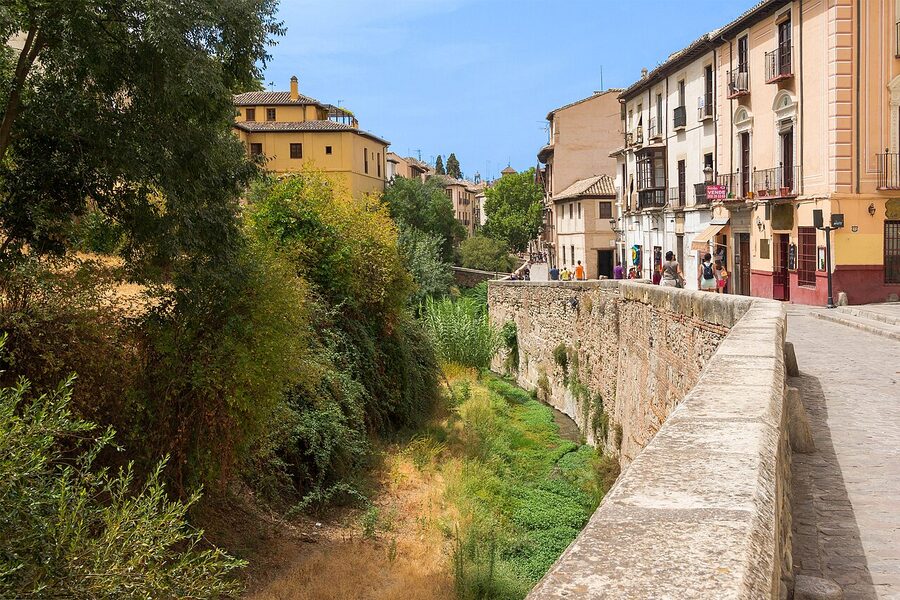 Carrera del Darro Granada street running along the river