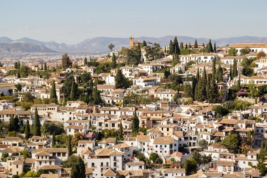 Albaicin Albayzin skyline panorama Granada Spain UNESCO