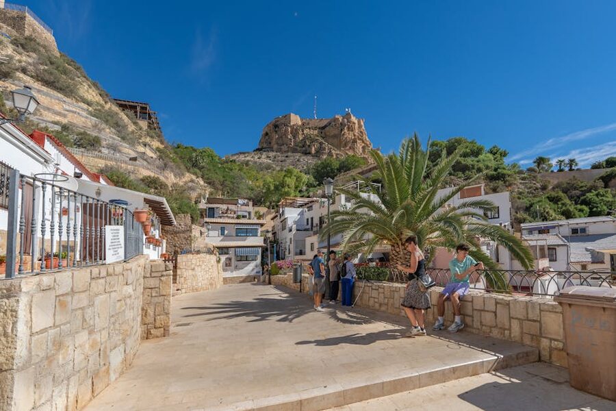 Santa Barbara Castle on a sunny day Alicante