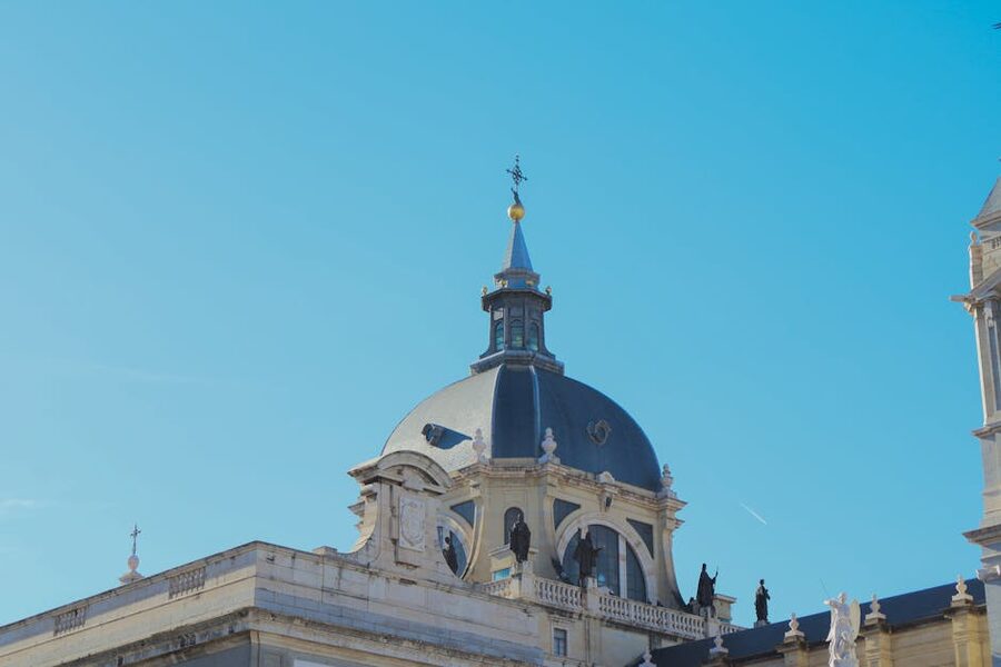 Almudena Cathedral dome detail Madrid