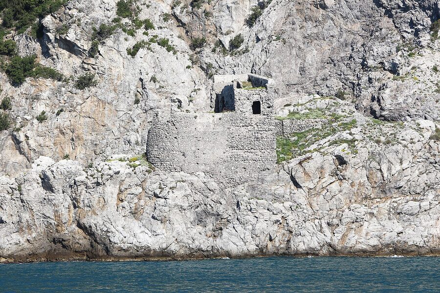 Watchtower on the Amalfi Coast near Cetara