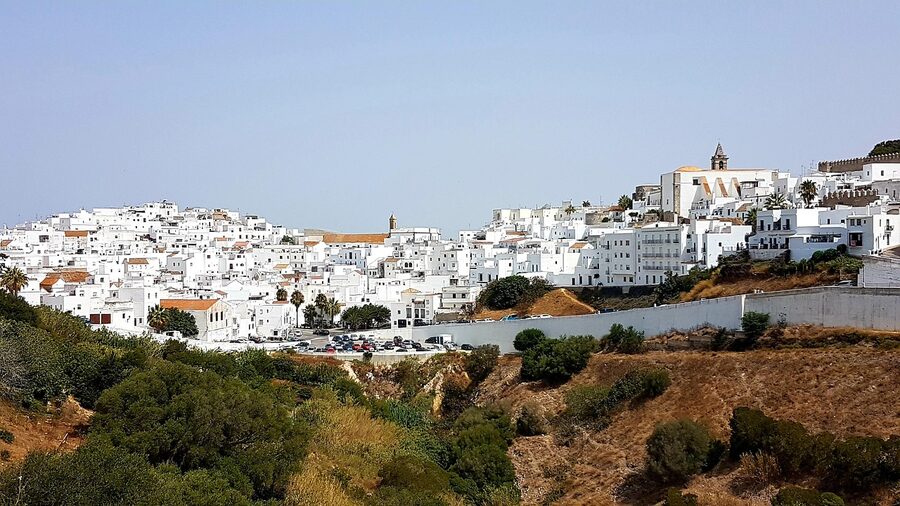 Andalusian white village in the mountains