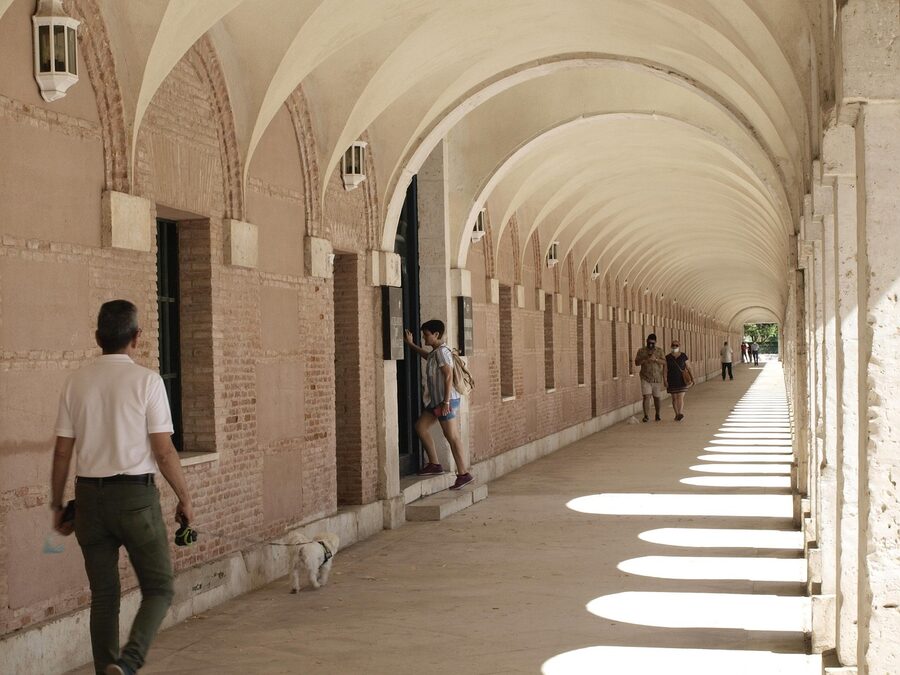 Royal Palace of Aranjuez arcades and columns
