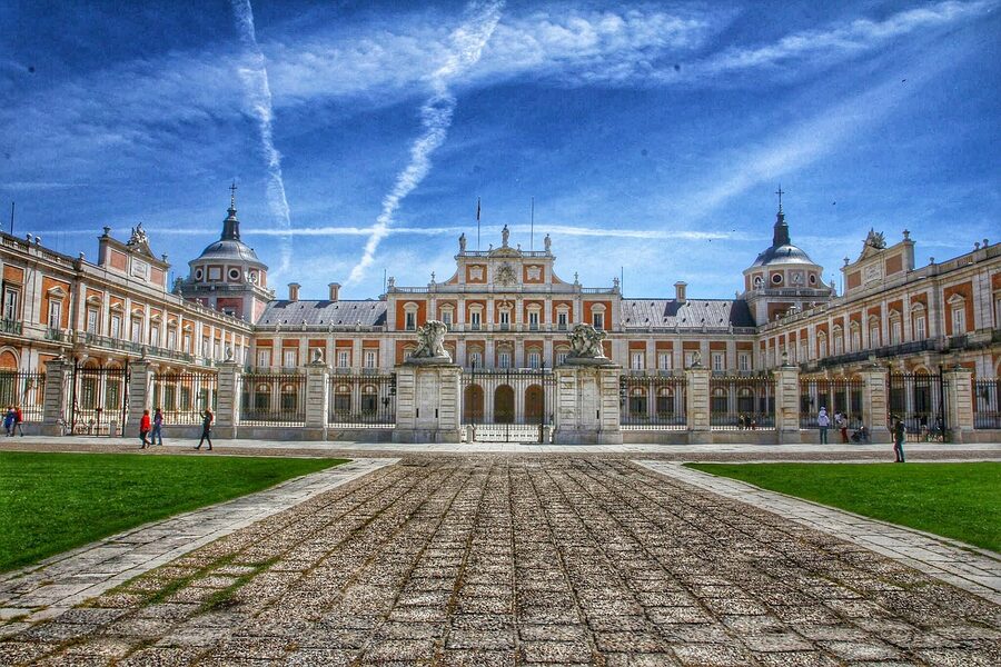 Royal Palace of Aranjuez detail of architecture
