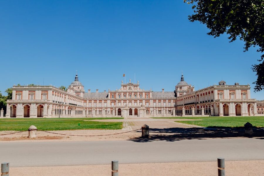 Front facade of Royal Palace of Aranjuez