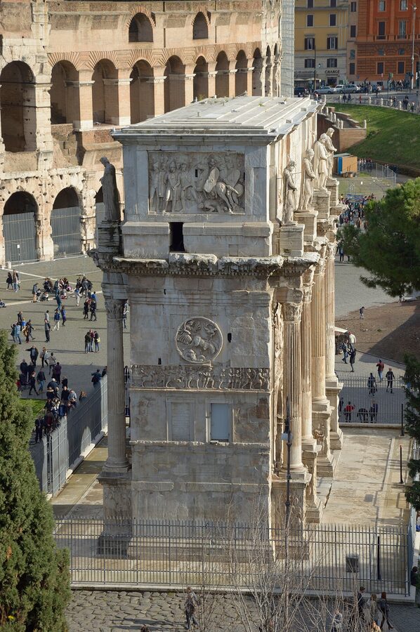 Arch of Constantine lateral view, Rome