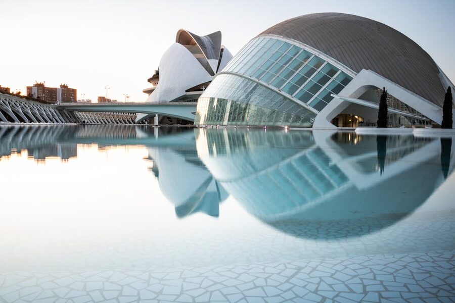 City of Arts and Sciences Valencia exterior pool