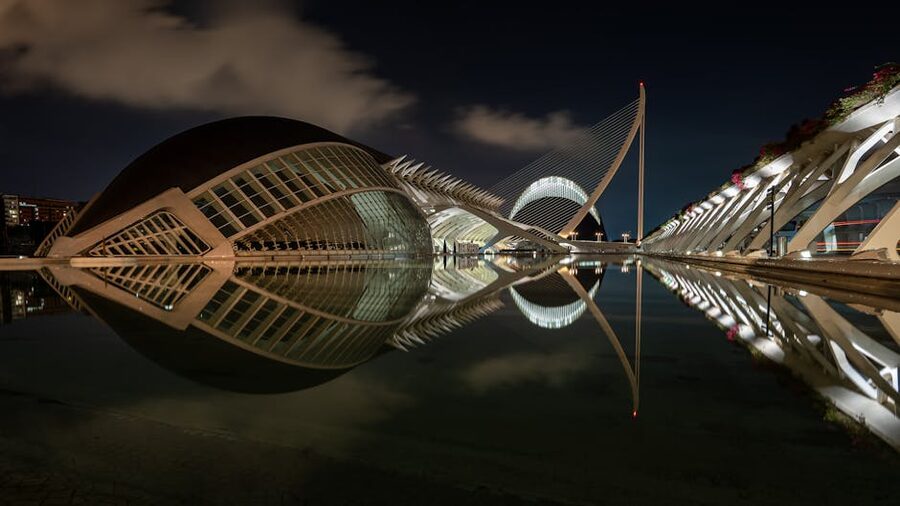 City of Arts and Sciences Valencia at night