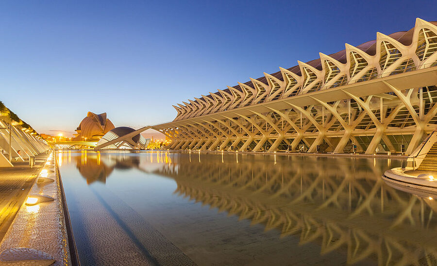 Príncipe Felipe Science Museum whale skeleton structure Valencia