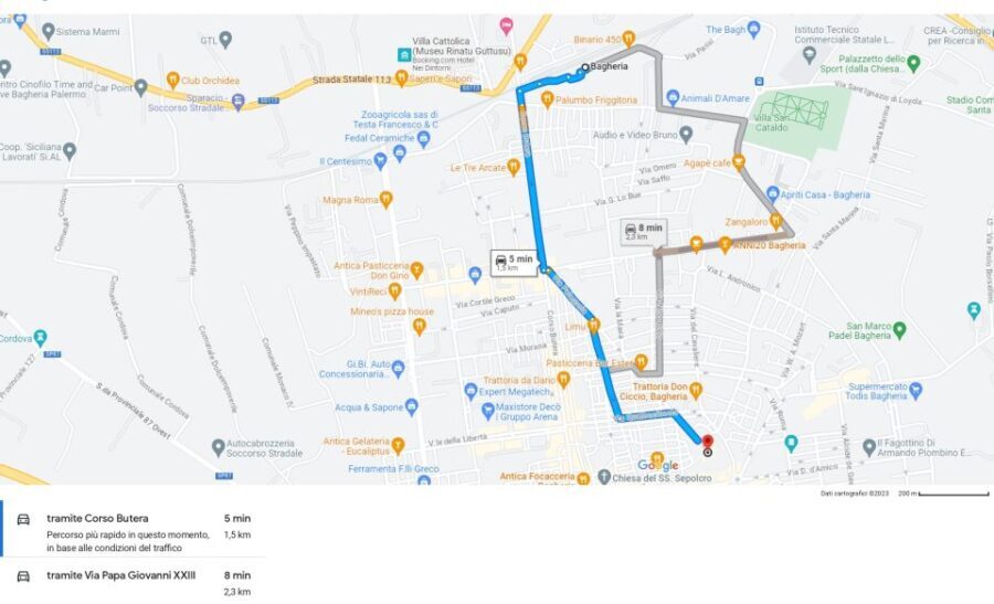 Bagheria: tour of Villa Palagonia and Street Food itinerary - Walking Along the Umberto Course: A Film Setting Come to Life