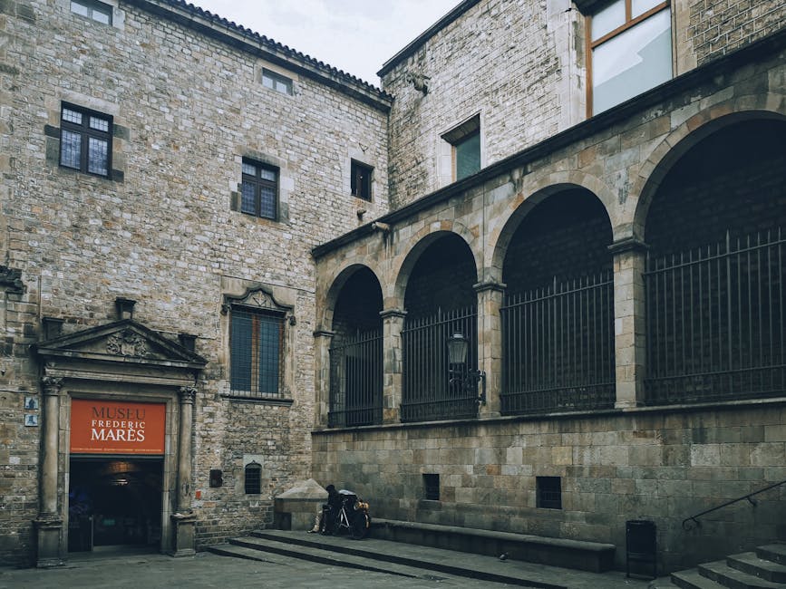 Frederic Mares Museum medieval stone arches Barcelona