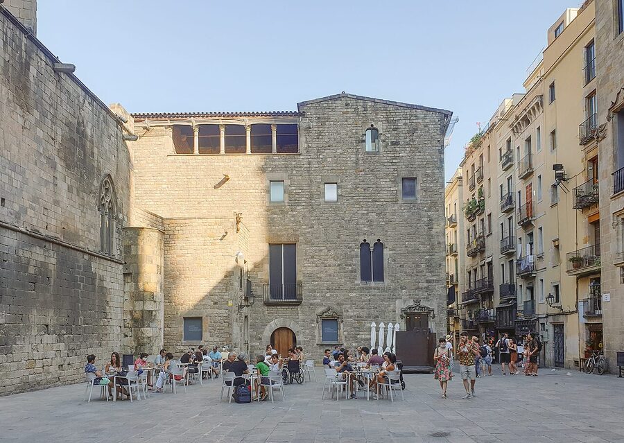 Placa del Rei royal palace square Gothic Quarter Barcelona