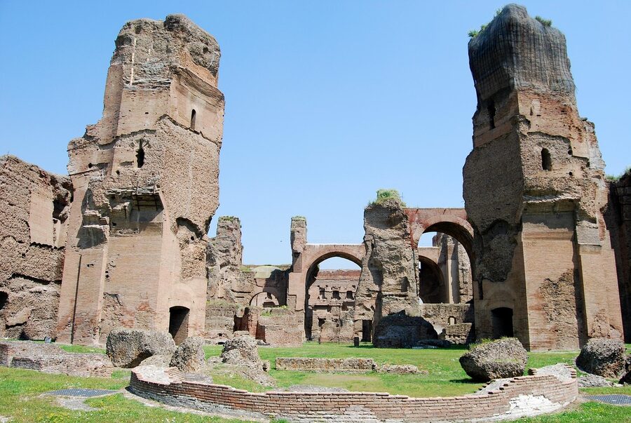 Baths of Caracalla ancient ruins Rome
