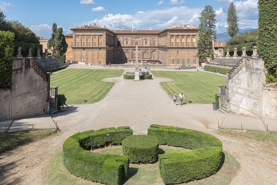 Boboli Gardens pathway view in Florence