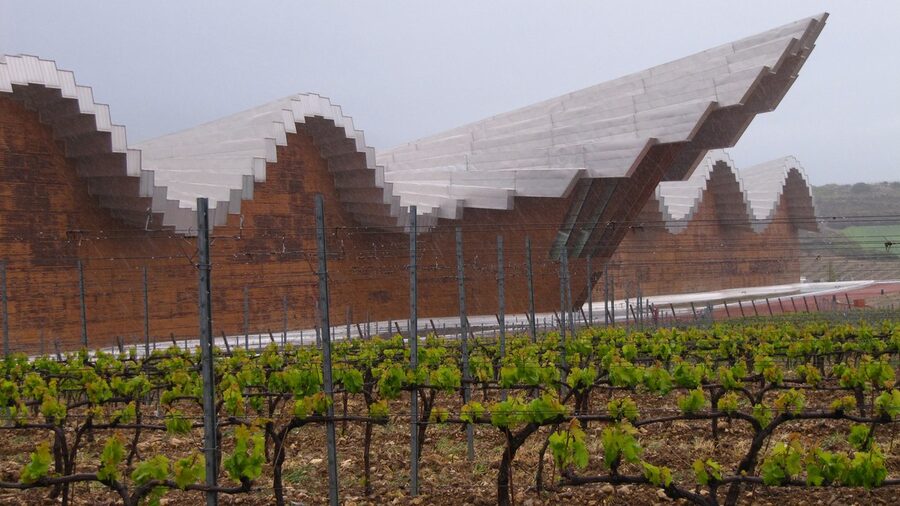 Bodegas Ysios designed by Santiago Calatrava in Laguardia