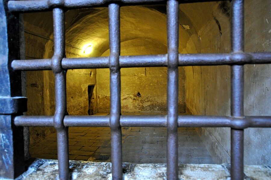 Casanova prison area passage in Doge's Palace Venice