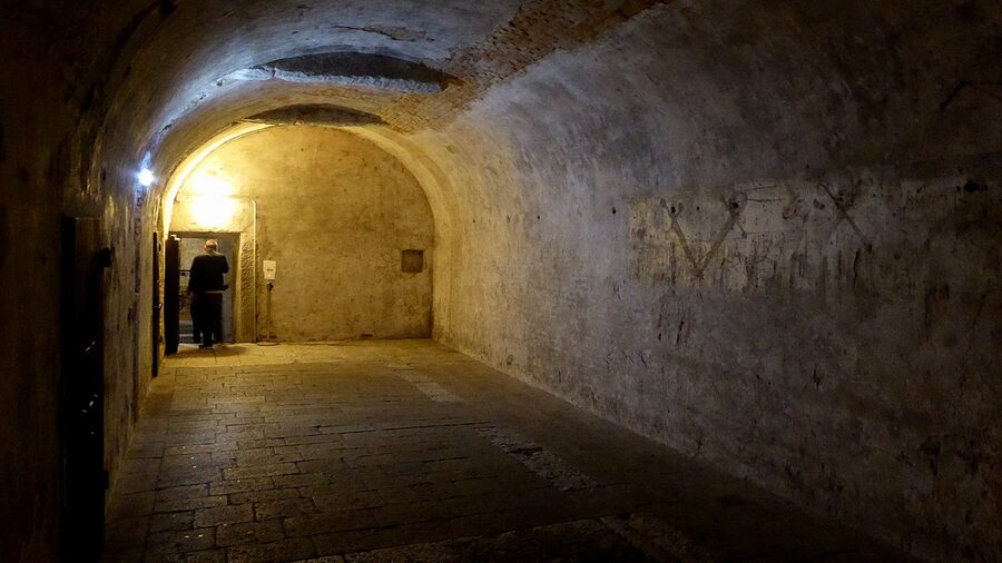 Doge's Palace prison cell stone interior Venice