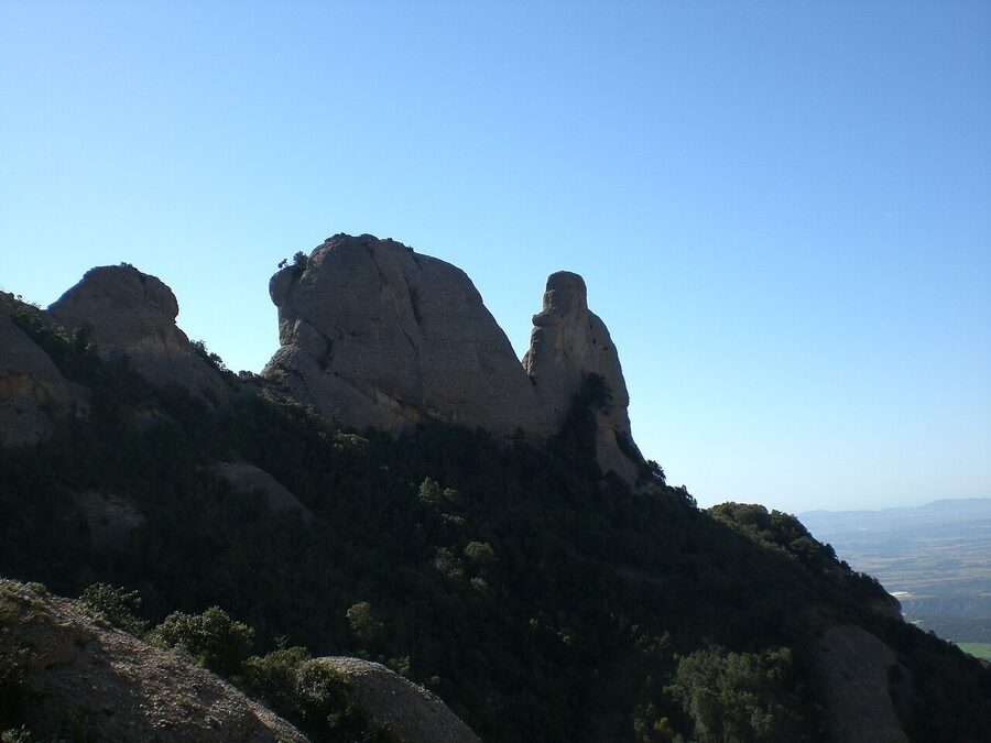 Camell de Sant Jeroni rock formation at Montserrat