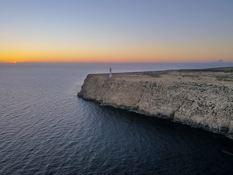 Cap de Barbaria cliffs Formentera dramatic coastline