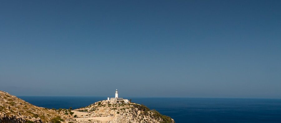 Winding road to Cap de Formentor lighthouse
