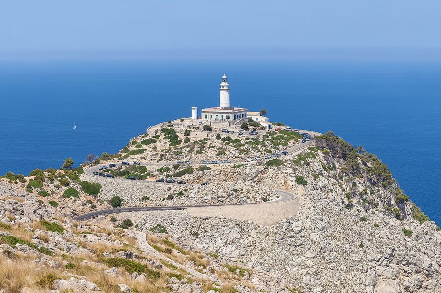 Cliffs of Cap de Formentor seen from the headland