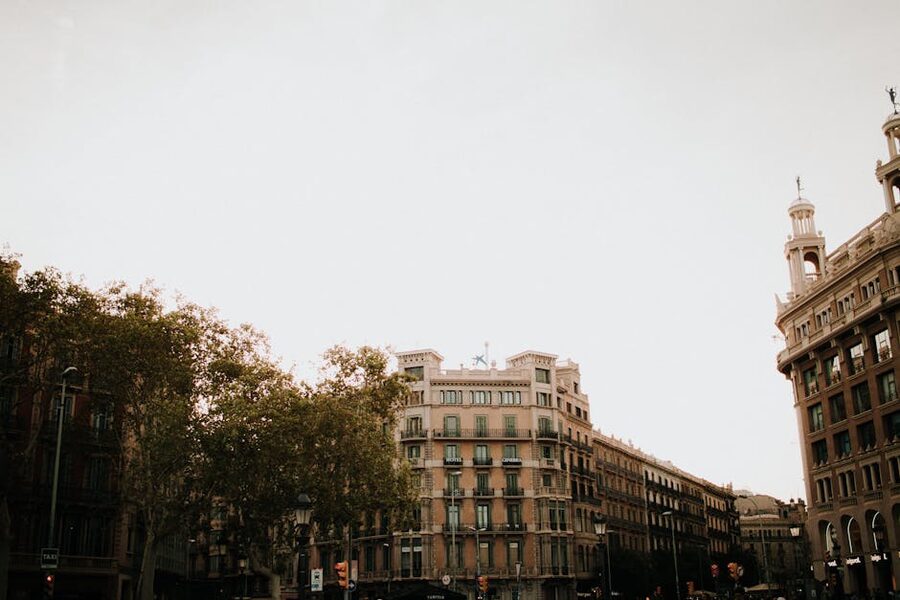 Eixample Passeig de Gracia Barcelona streetscape
