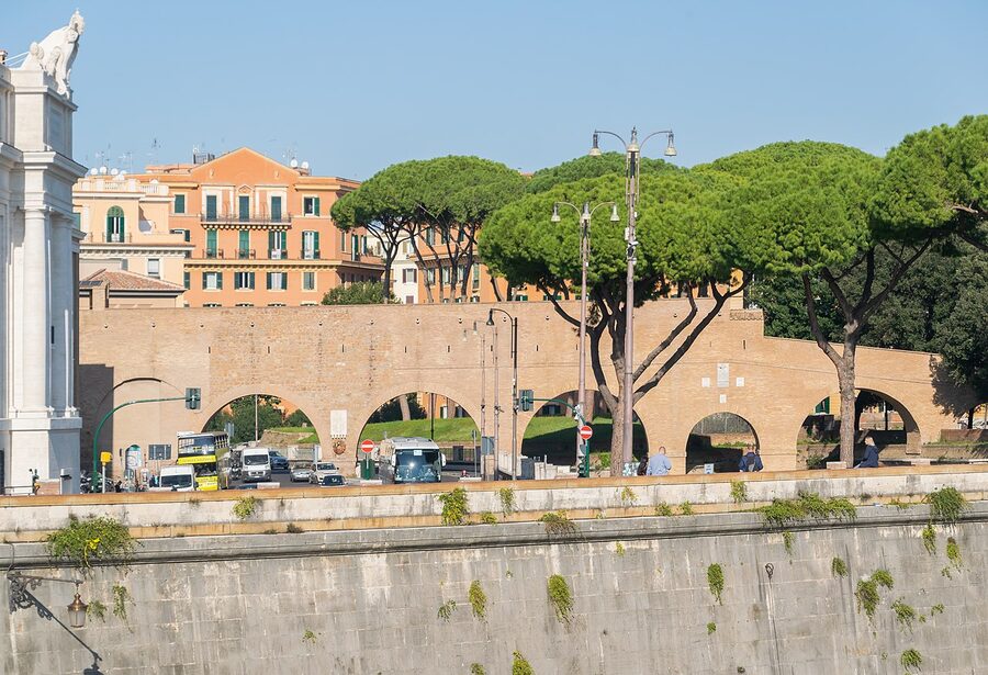 Passetto di Borgo elevated corridor connecting the Vatican to Castel Sant'Angelo
