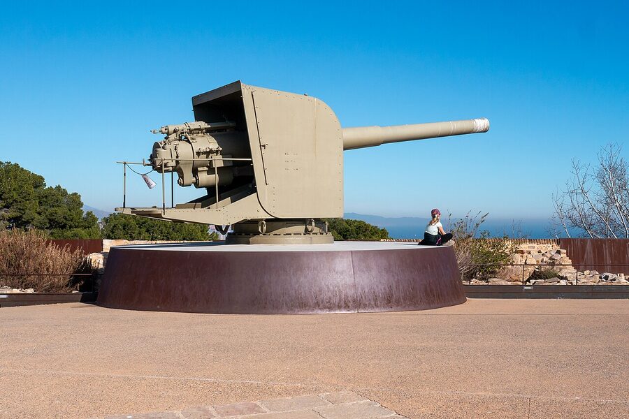 Castell de Montjuïc fortress walls overlooking Barcelona