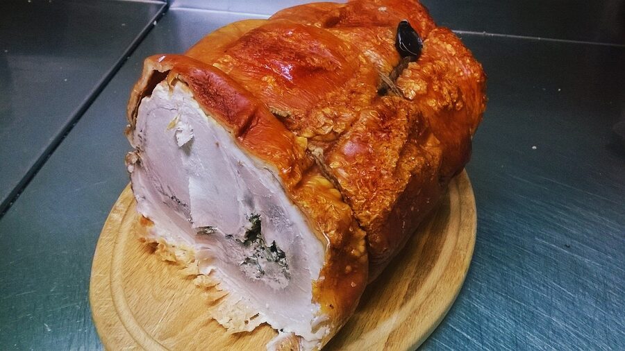 Sliced porchetta from Ariccia Lazio