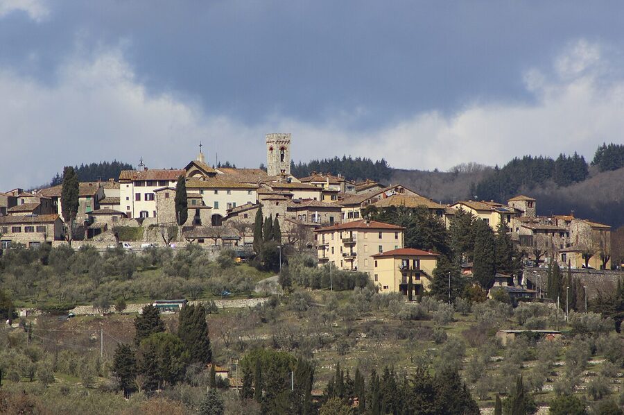 Panorama of Radda in Chianti, Tuscany